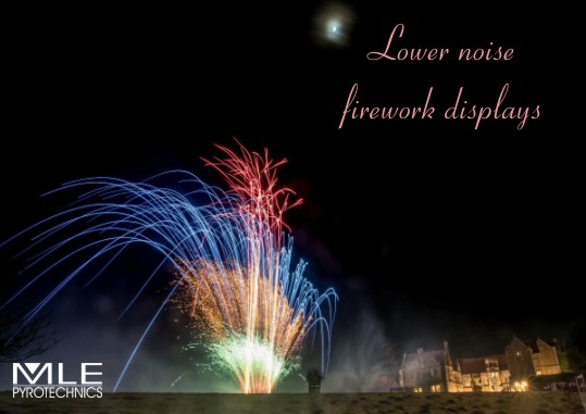 Lower noise firework displays set to music. - MLE Pyrotechnics